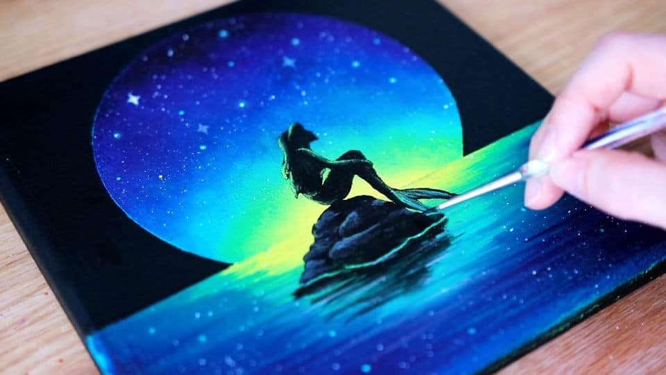 17 Easy Mermaid Painting Ideas - Solar Living Savvy