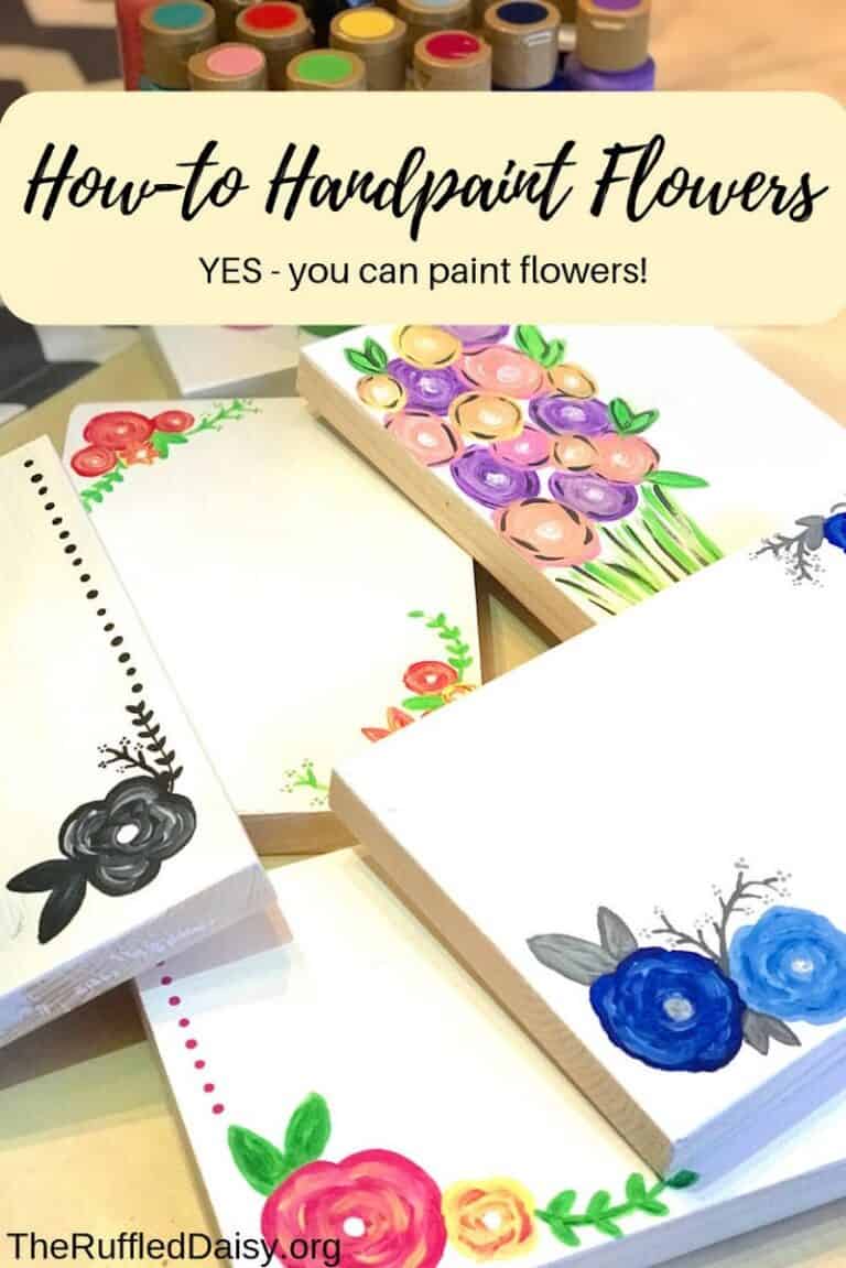 33 Simple Painted Flowers Under 30 Minutes - Solar Living Savvy