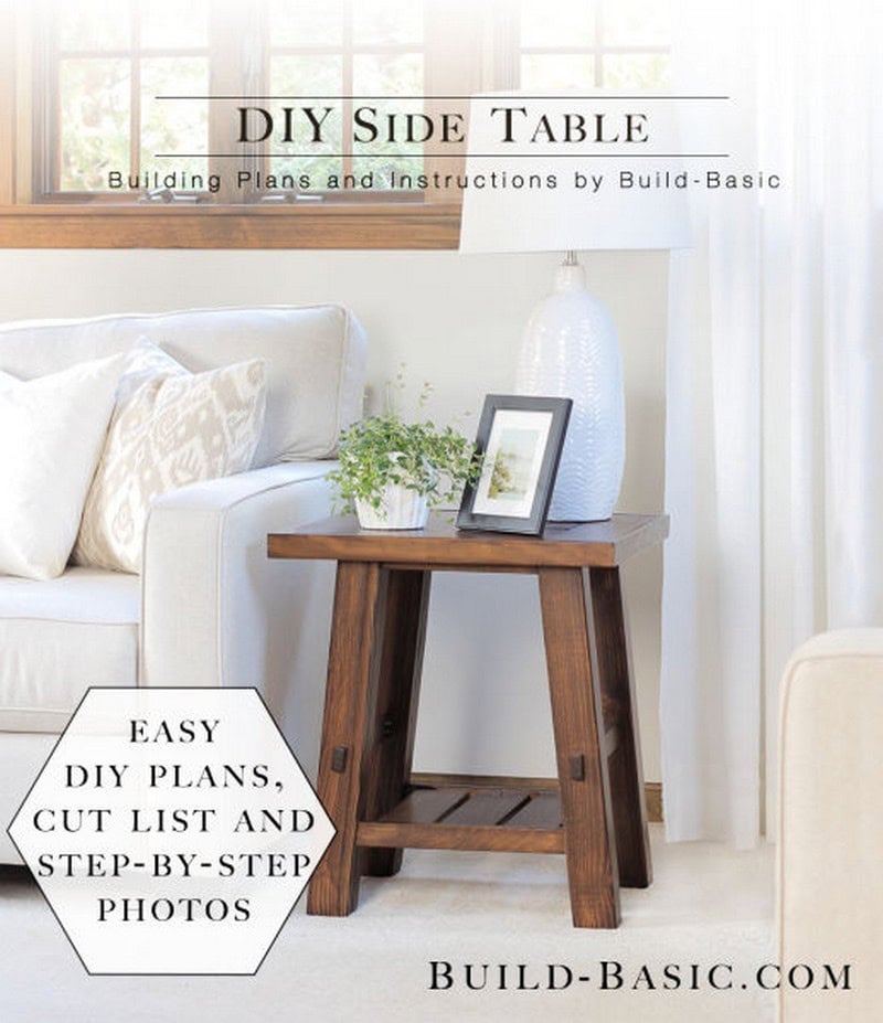 40+ Decent Diy Side Table Plans For Home - Solar Living Savvy