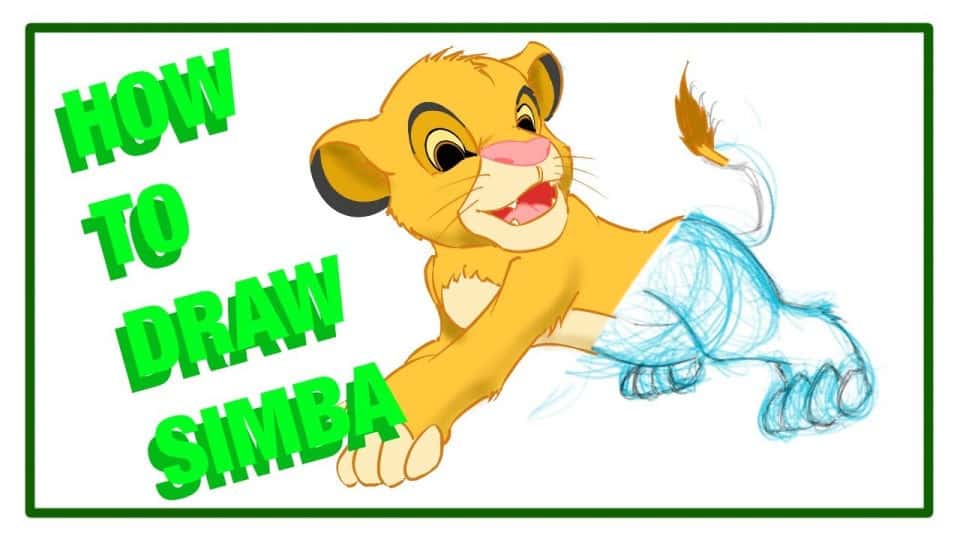 30 Easy Simba Drawing Ideas - Solar Living Savvy