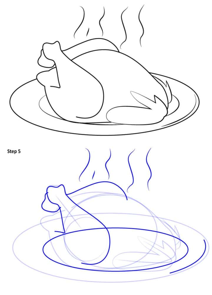 30 Easy Chicken Drawing Ideas How To Draw A Chicken - Solar Living Savvy