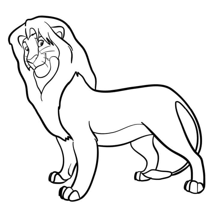 30 Easy Simba Drawing Ideas - Solar Living Savvy