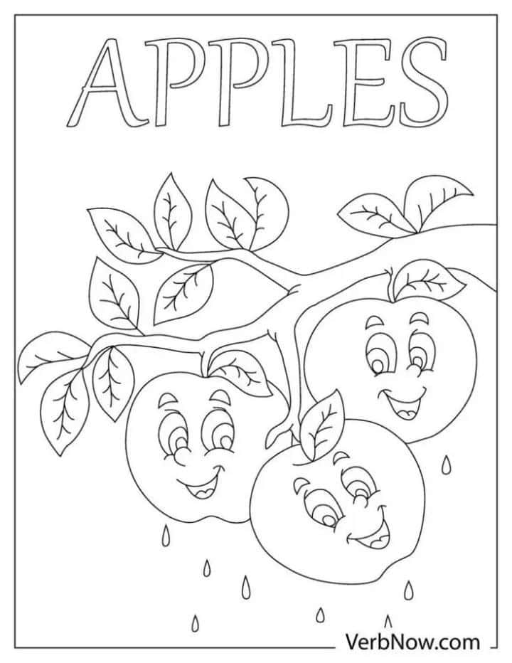 25 Free Apple Coloring Pages For Kids And Adults - Solar Living Savvy