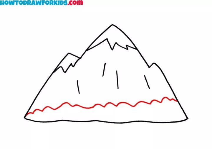 30 Easy Mountain Drawing Ideas - Solar Living Savvy