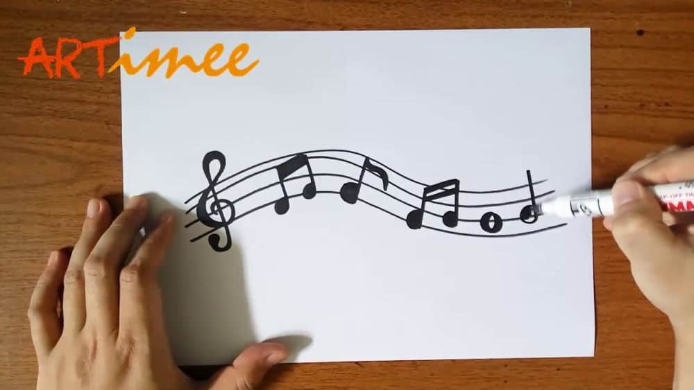 17 Easy Music Notes Drawing Ideas - Solar Living Savvy