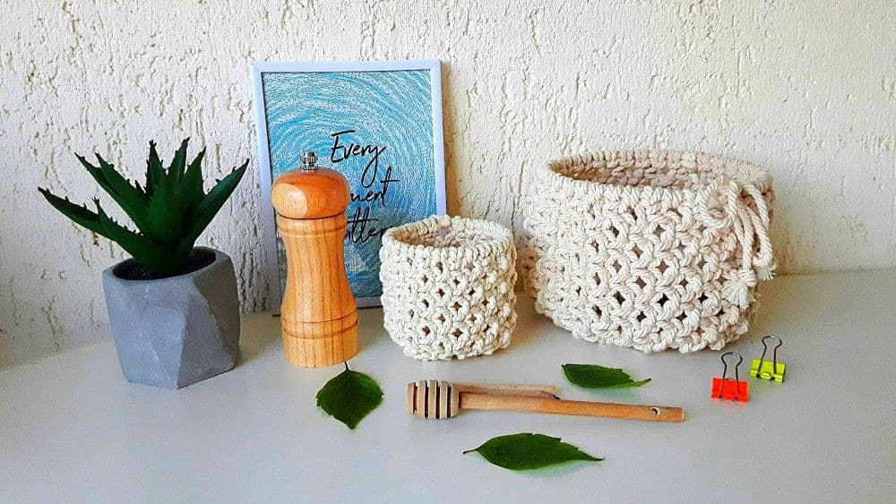 25 Free Diy Macrame Basket Patterns - Solar Living Savvy