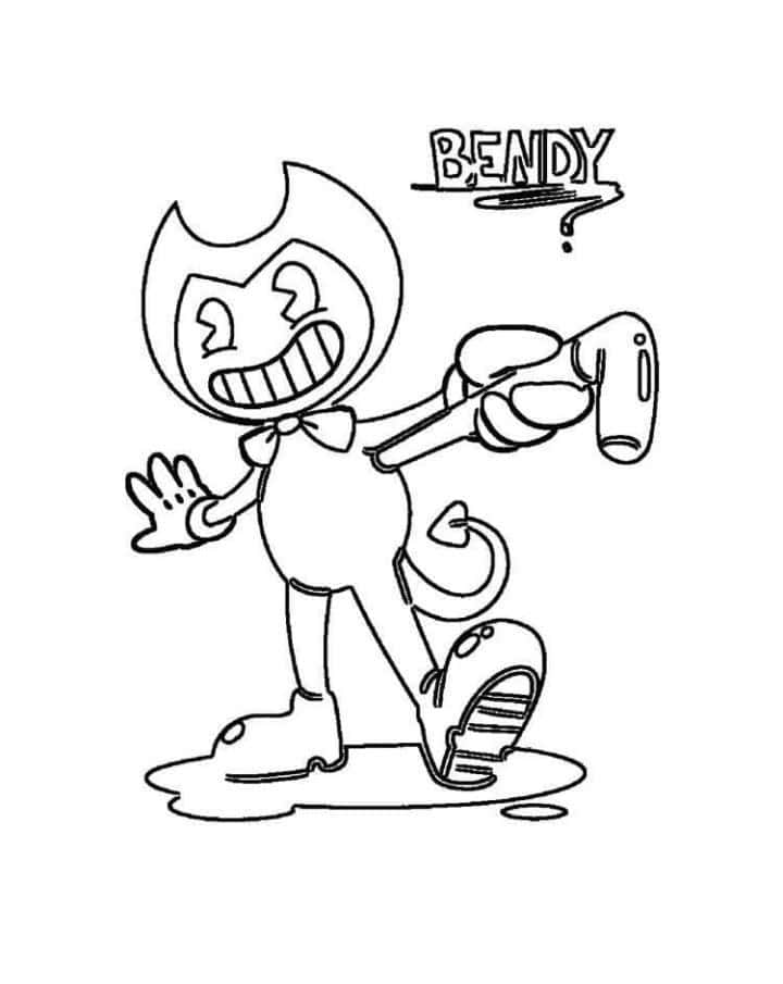 24 Free Bendy Coloring Pages For Kids And Adults - Solar Living Savvy