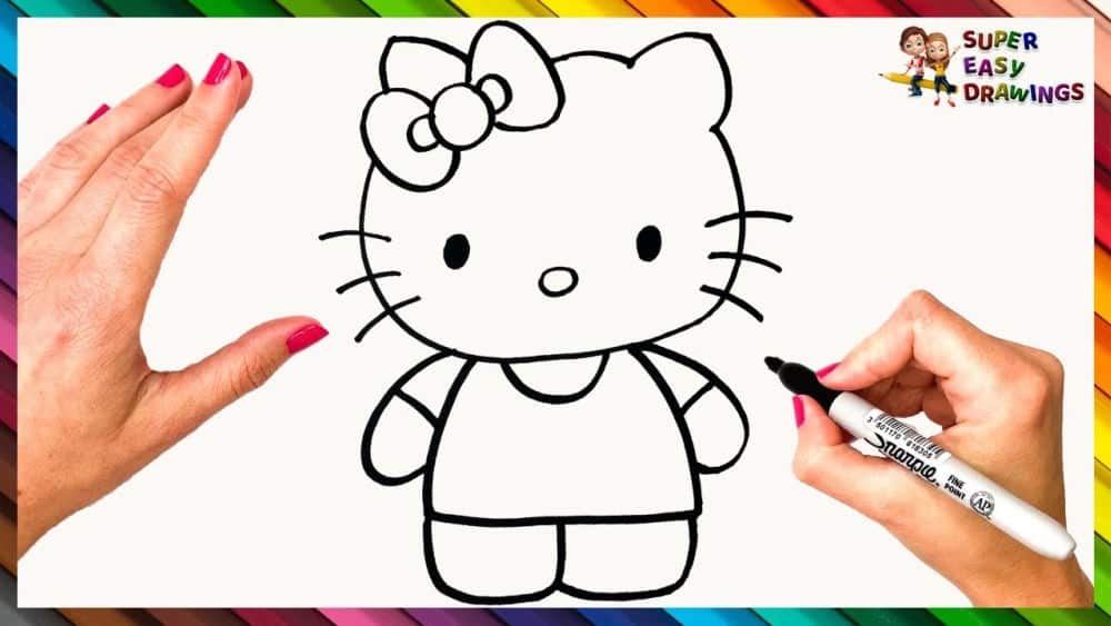 28 Easy Hello Kitty Drawing Ideas - Solar Living Savvy