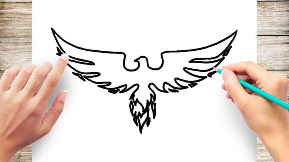 18 Easy Phoenix Drawing Ideas - Solar Living Savvy