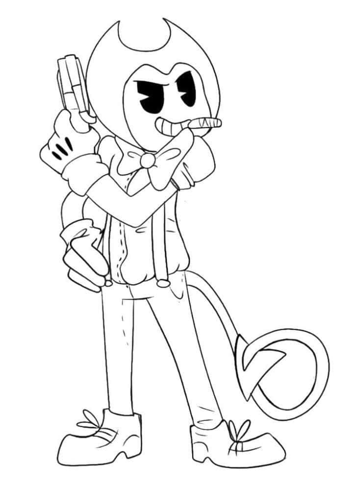 24 Free Bendy Coloring Pages For Kids And Adults - Solar Living Savvy