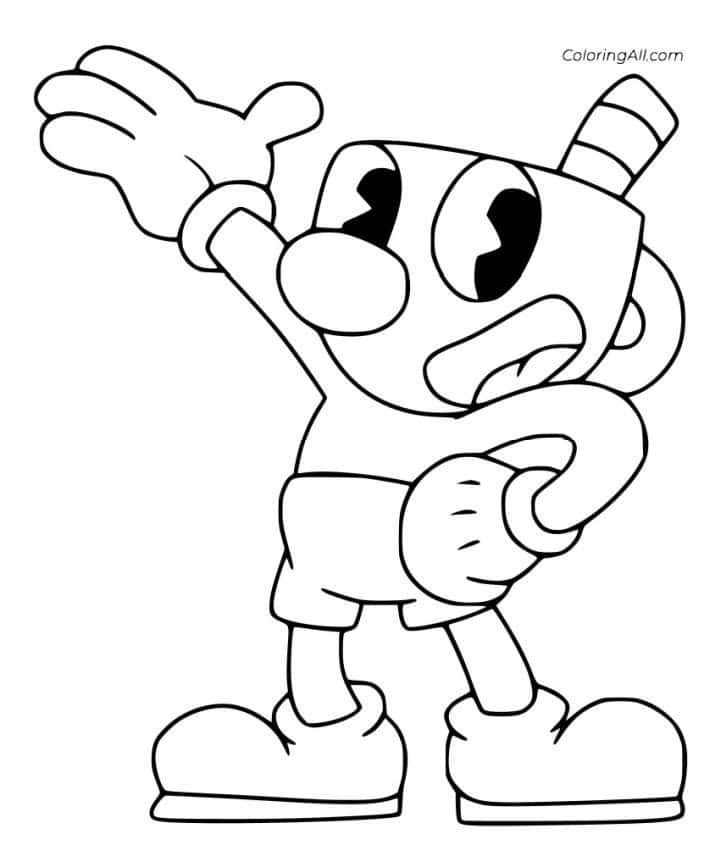 25 Free Cuphead Coloring Pages For Kids And Adults - Solar Living Savvy