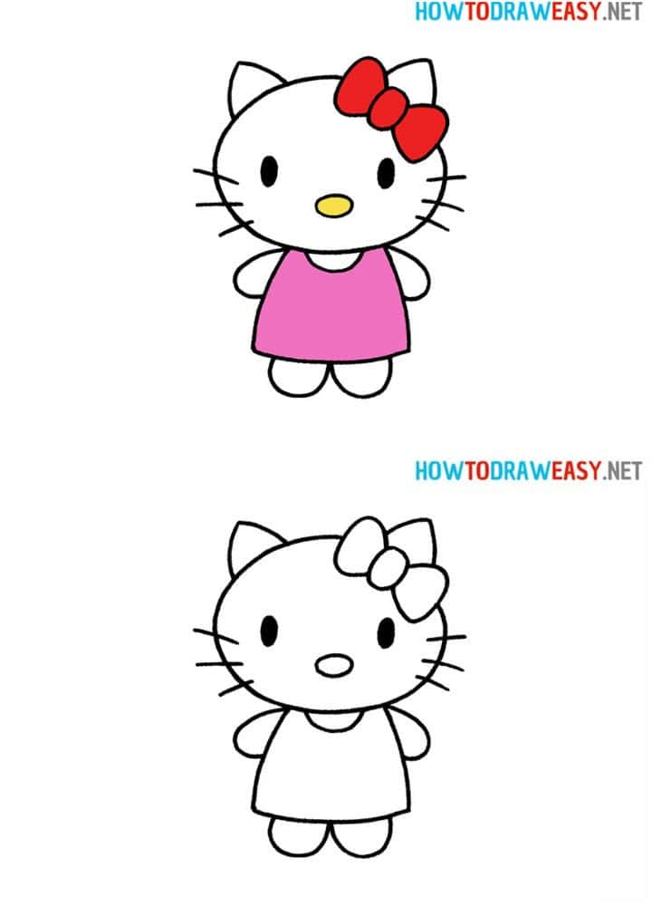 28 Easy Hello Kitty Drawing Ideas - Solar Living Savvy