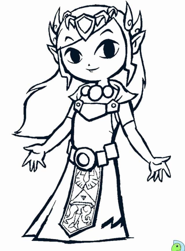 25 Free Zelda Coloring Pages For Kids And Adults - Solar Living Savvy