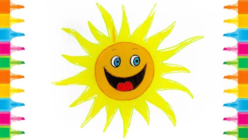 17 Easy Sun Drawing Ideas - Solar Living Savvy