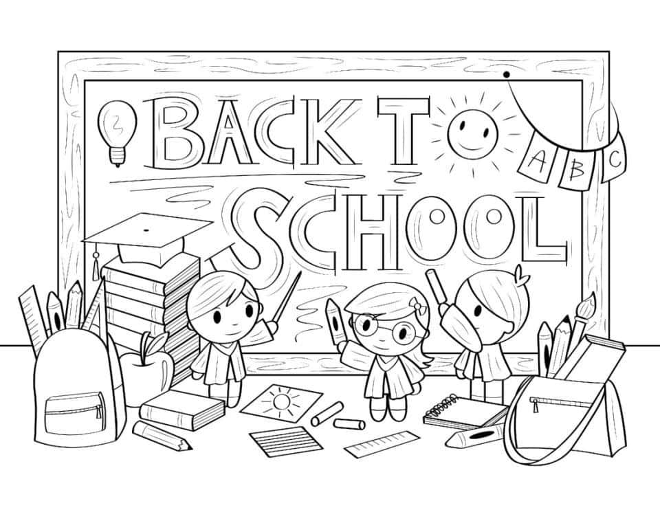 30 Free Back To School Coloring Pages For Kids And Adults - Solar ...