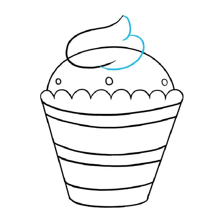 25 Easy Cupcake Drawing Ideas - Solar Living Savvy