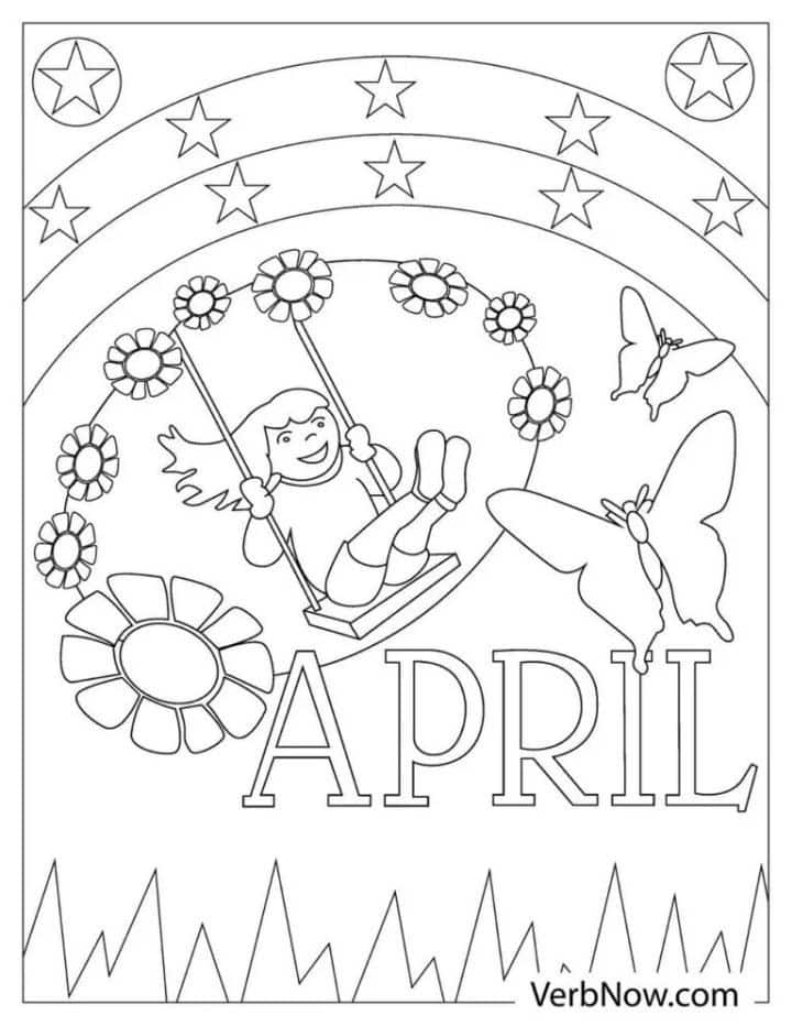 25 Free April Coloring Pages For Kids And Adults - Solar Living Savvy