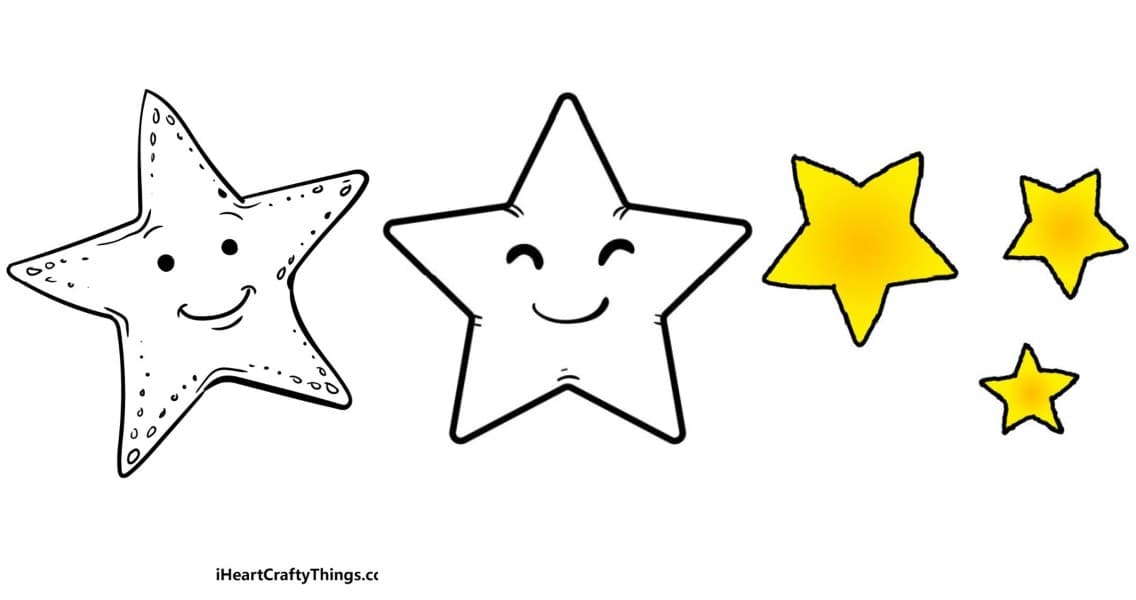 26 Easy Star Drawing Ideas - Solar Living Savvy