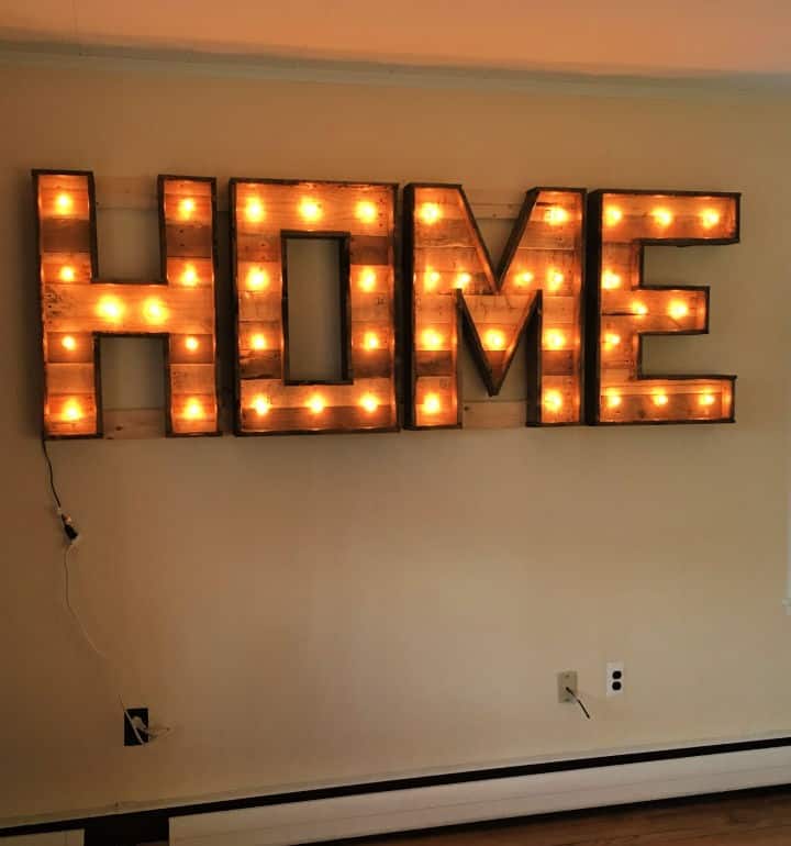 30 Easy Diy Marquee Letters - Solar Living Savvy