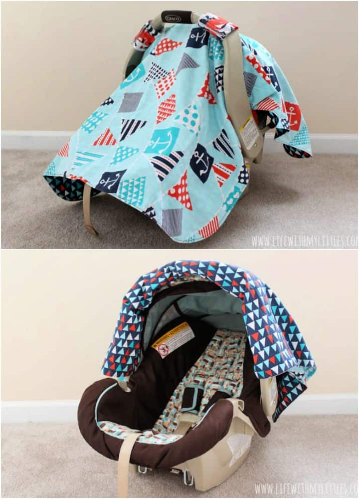 25 Free DIY Carseat Cover Ideas - Solar Living Savvy