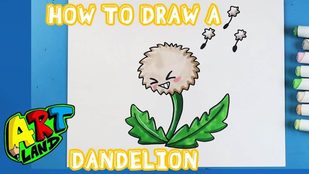 25 Easy Dandelion Drawing Ideas - Solar Living Savvy