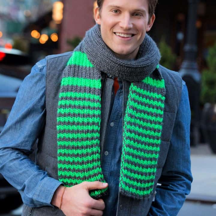 30 Free Mens Crochet Scarf Patterns Easy Pattern - Solar Living Savvy