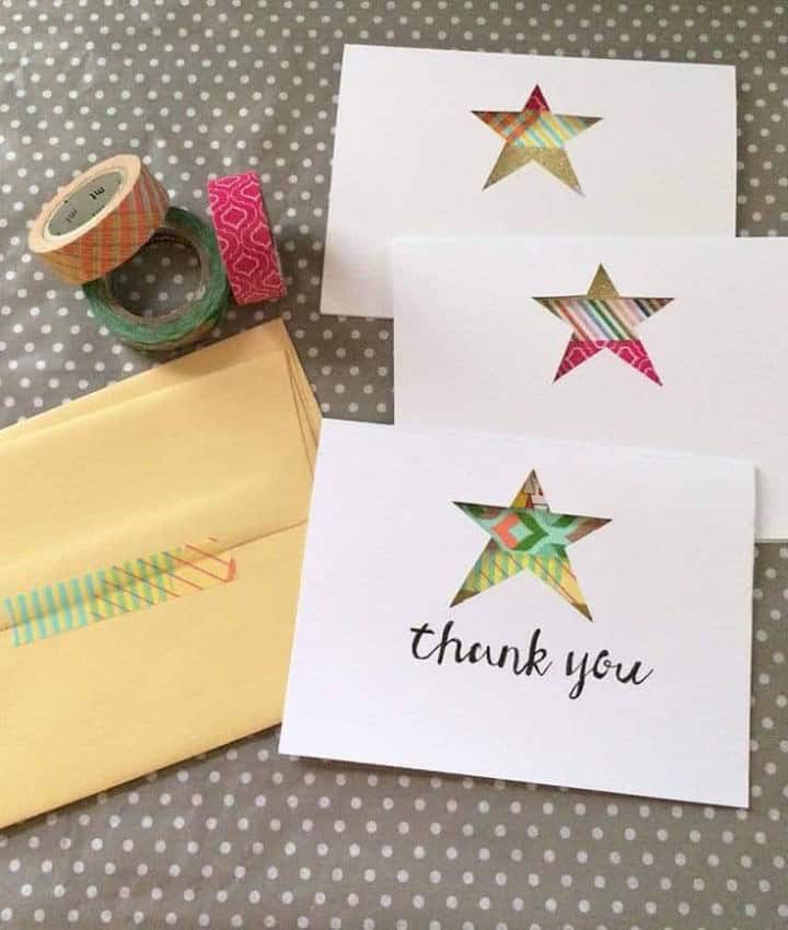 30 Homemade Diy Thank You Cards Ideas - Solar Living Savvy