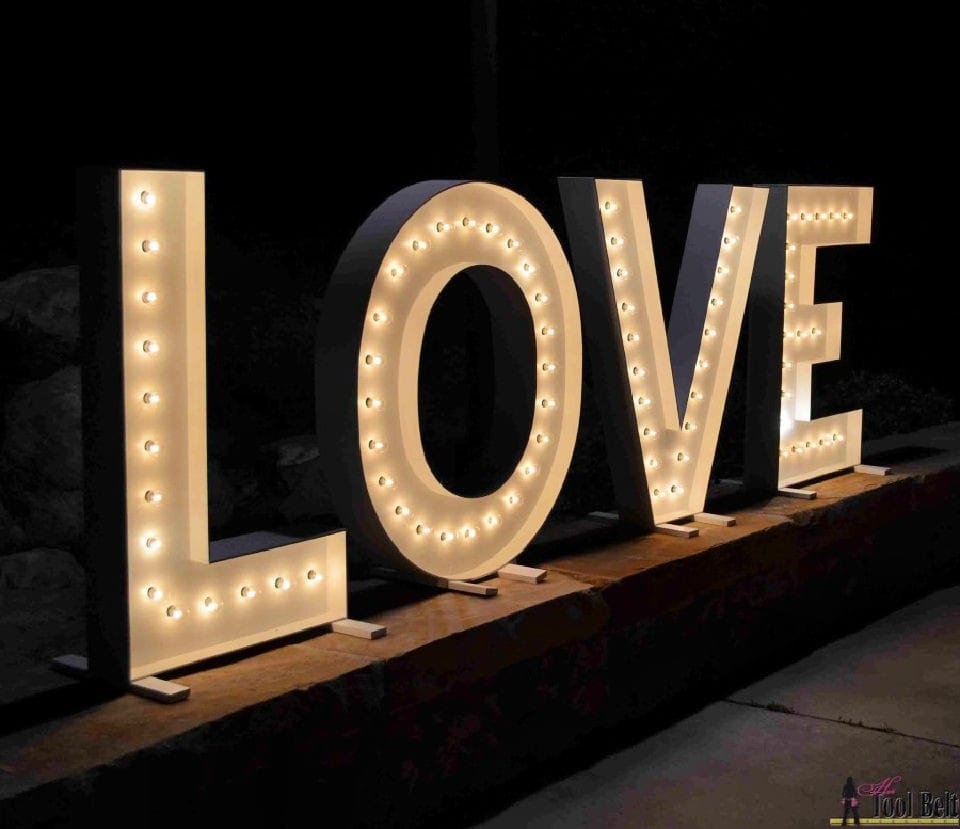 30 Easy Diy Marquee Letters - Solar Living Savvy