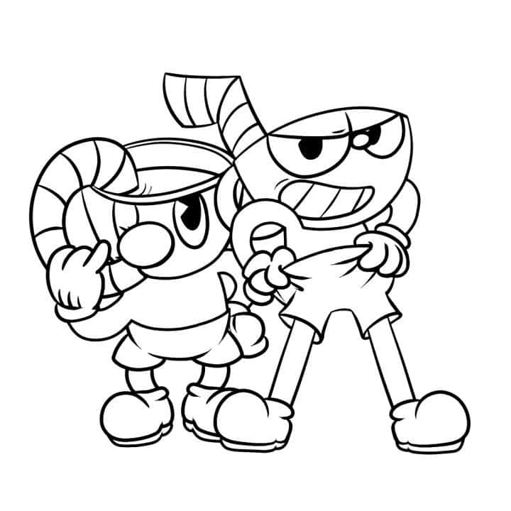 25 Free Cuphead Coloring Pages For Kids And Adults - Solar Living Savvy