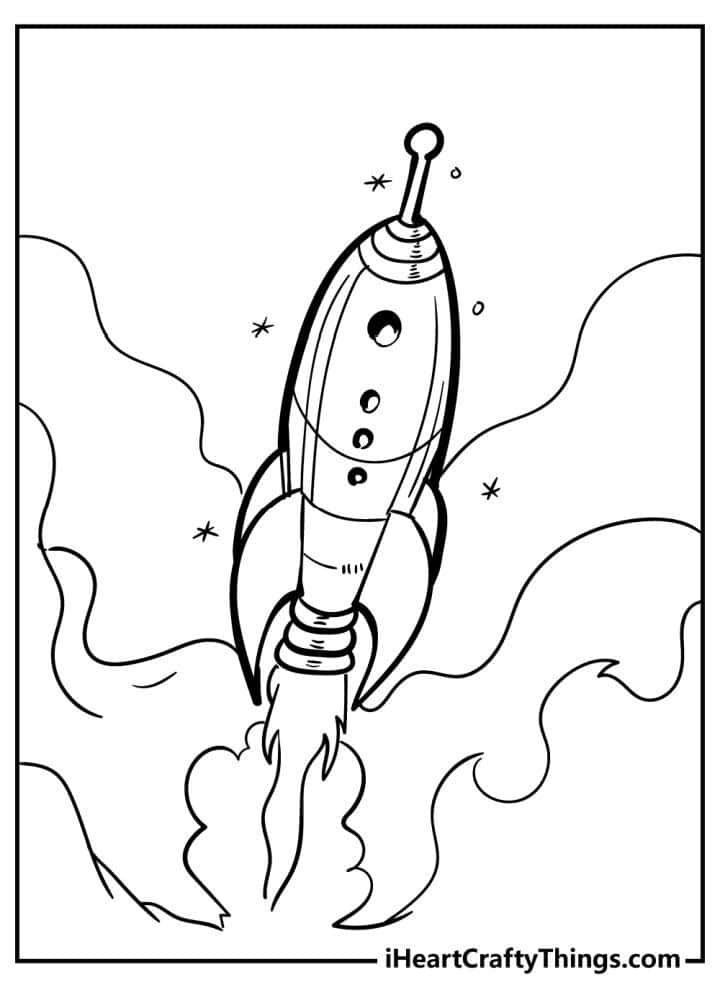 17 Free Rocket Coloring Pages For Kids And Adults - Solar Living Savvy