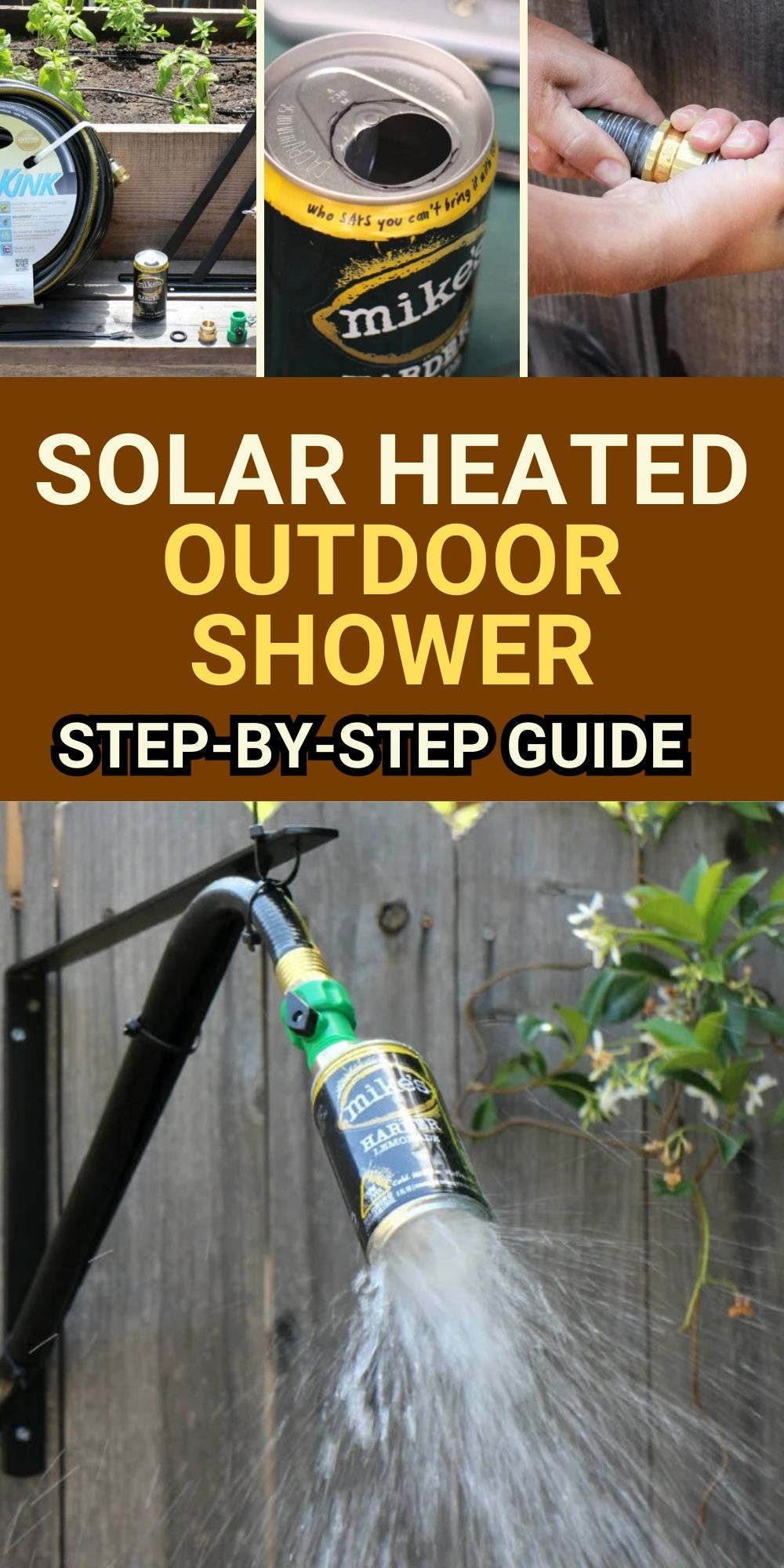 DIY Solar-Heated Outdoor Shower: Keep Your Beach House Clean and Sand ...
