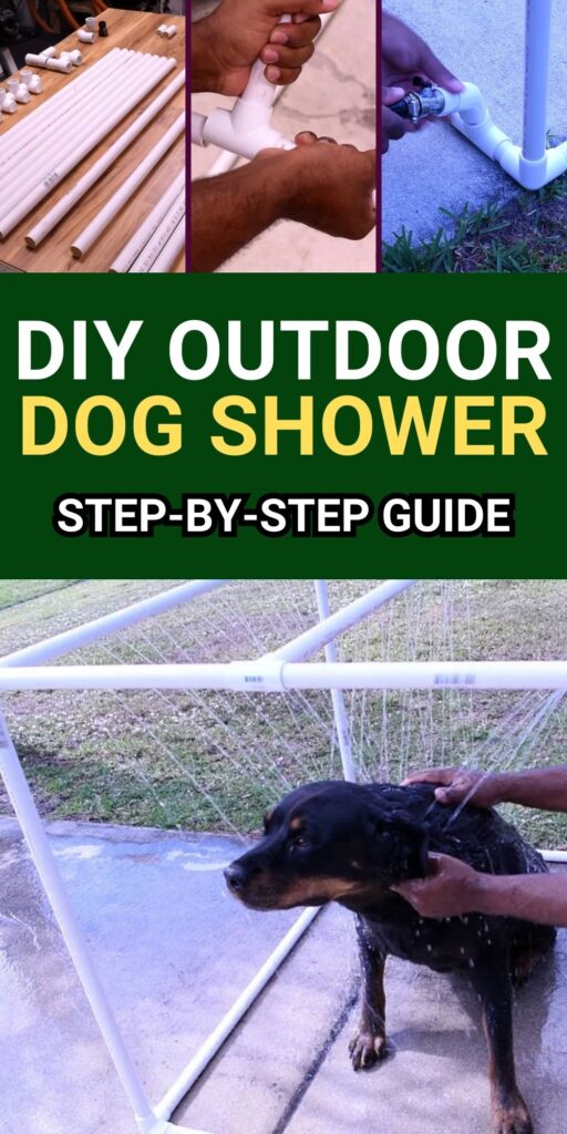 How to Build an Outdoor Dog Shower for Easy Bathing - Solar Living Savvy